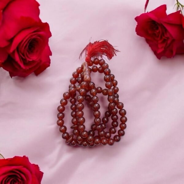 Red Carnelian 100 Beads Tasbeeh – Handcrafted – Hooriya Creation
