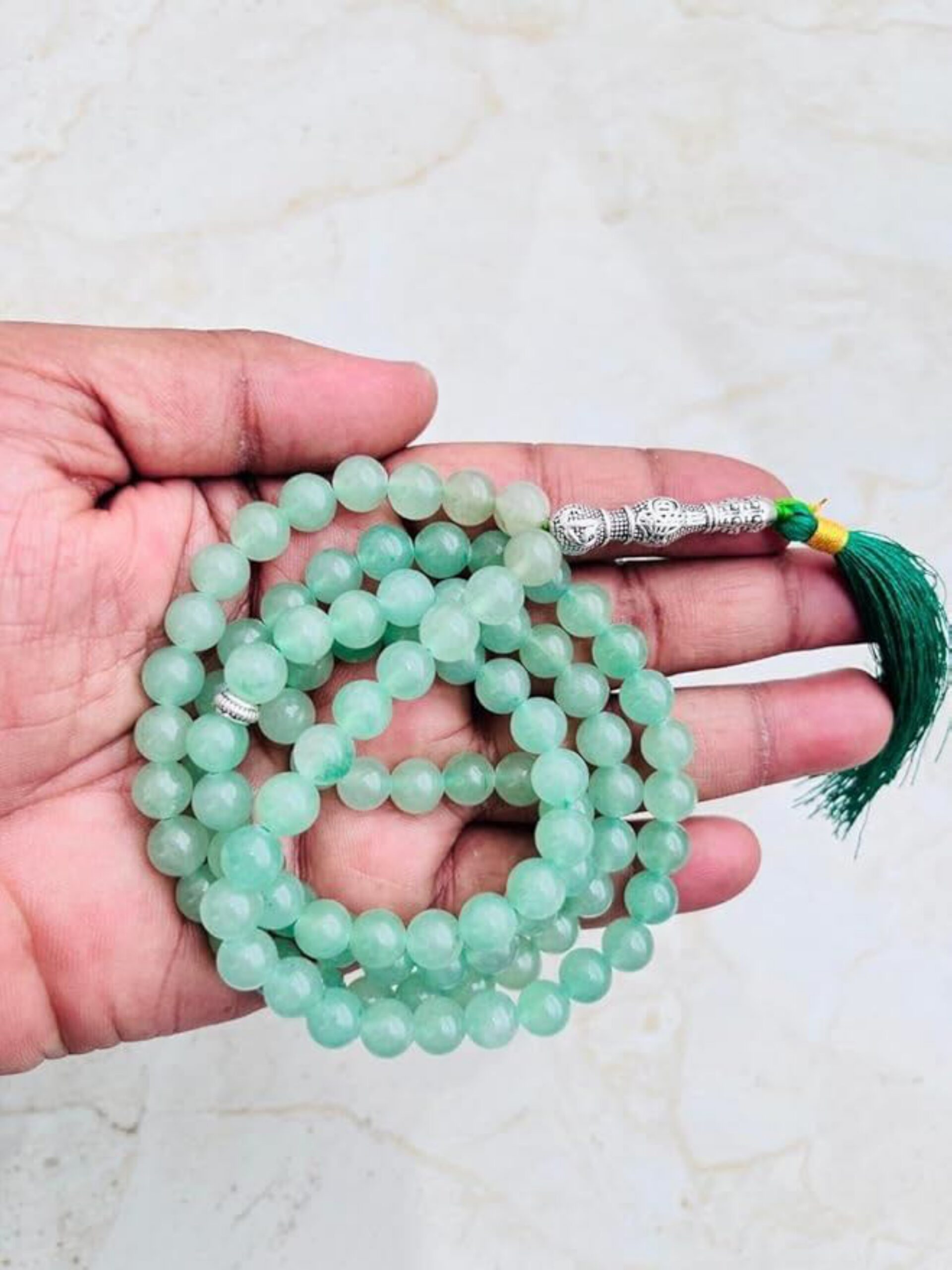 Green Jade Tasbeeh – Islamic Prayer Beads – Hooriya Creation